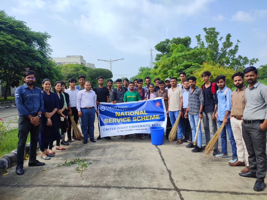 Campus Cleaning Activity @CPU - Career Point University Kota Blog