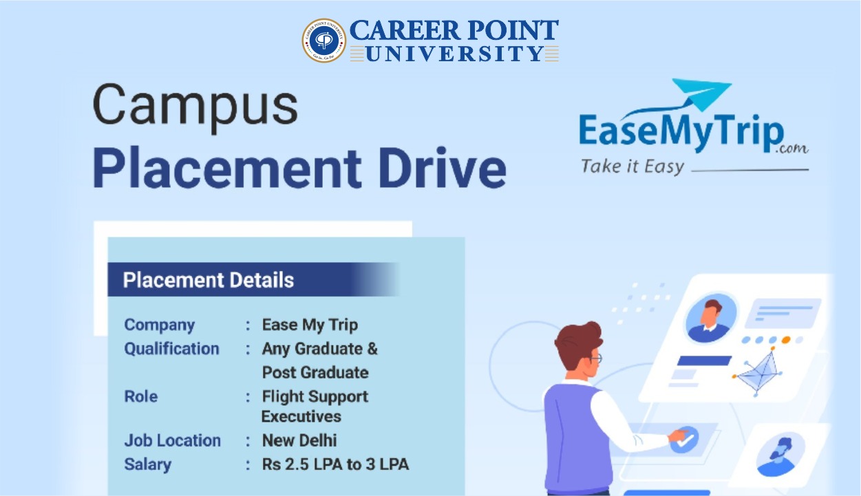 Campus Placement Drive by Ease My Trip - Career Point University Kota Blog