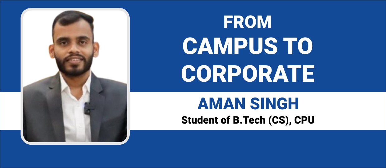 Celebrating Success: Aman Singh’s Journey from CPU to Mechlin Software Technology - Career Point ...