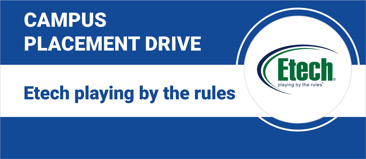 Career Point University Campus Placement Drive: E Tech Recruitment - Career Point University ...